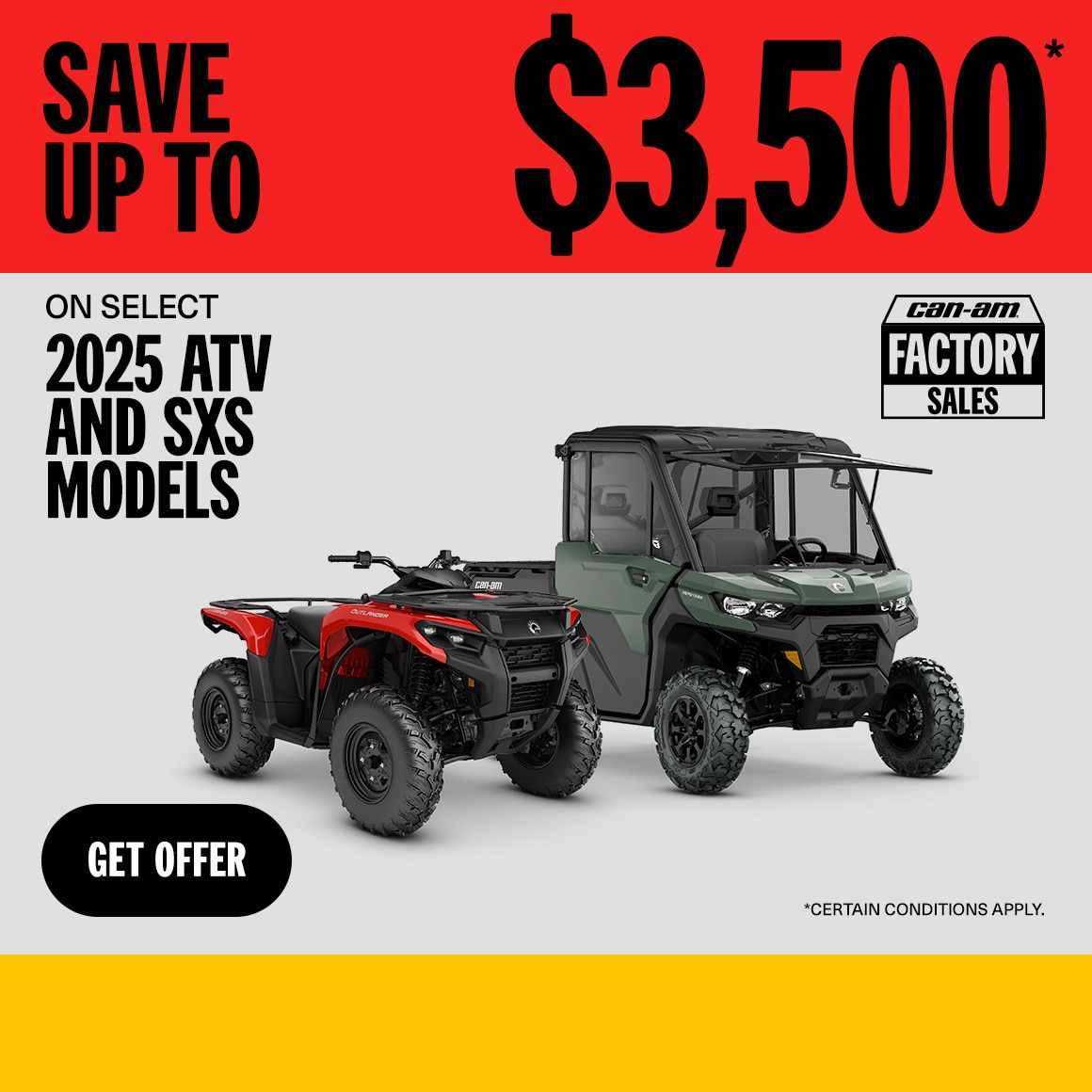 Can-Am - Choose your Ride: ATV, SxS, 3-wheel, EV motorcycle